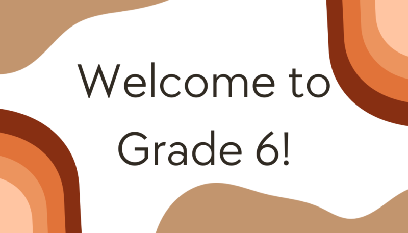 Welcome to Grade 6! – St. Paul School Website